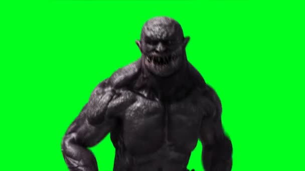 Scary monster animation. Phisical, motion, blur. Realistic 4k animation ...