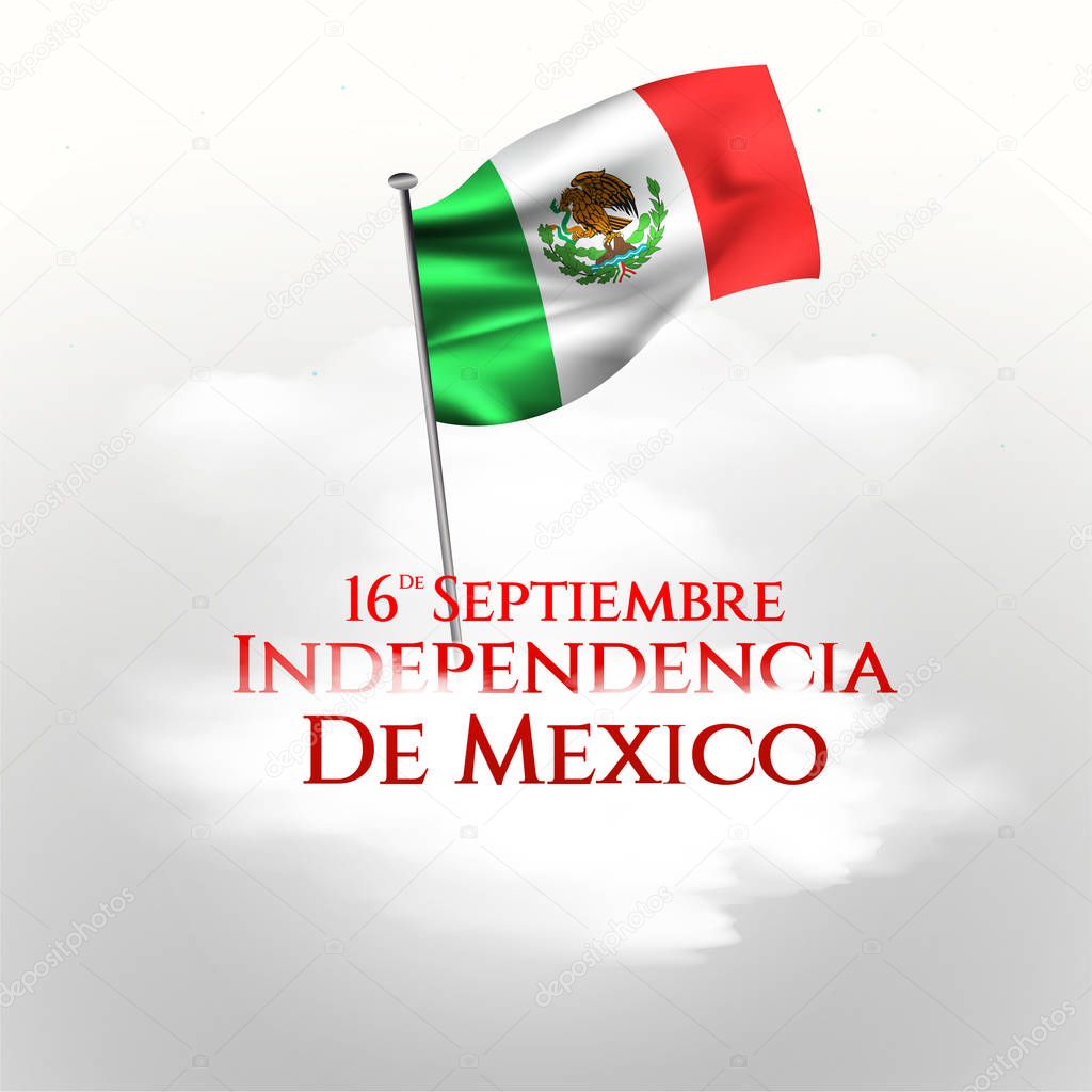 16 de septiembre, México Feliz Tarjeta de felicitación del Día de la ...