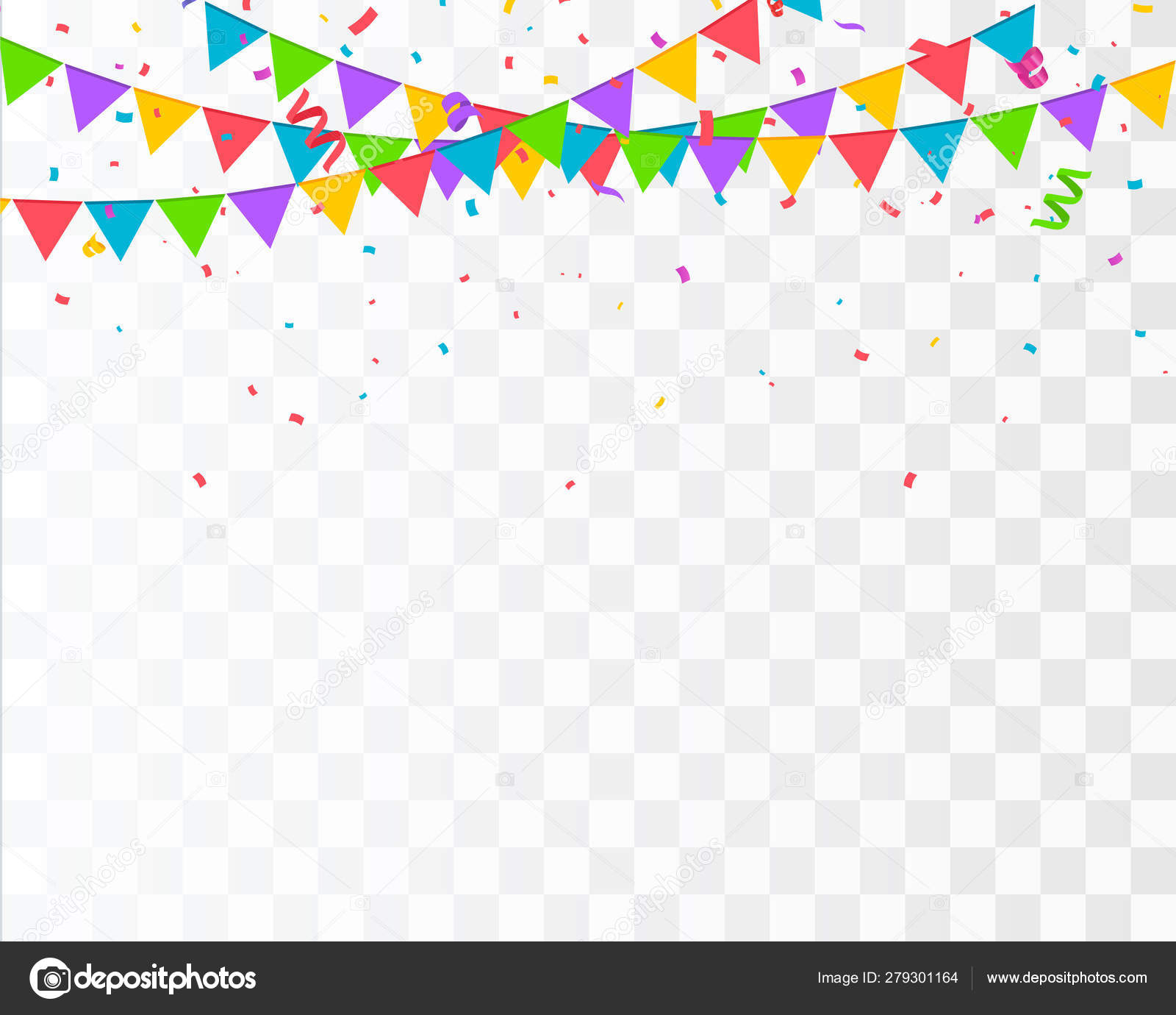 Confetti geïsoleerd. Vallende confetti stockvector door ©Ket4up 279301164