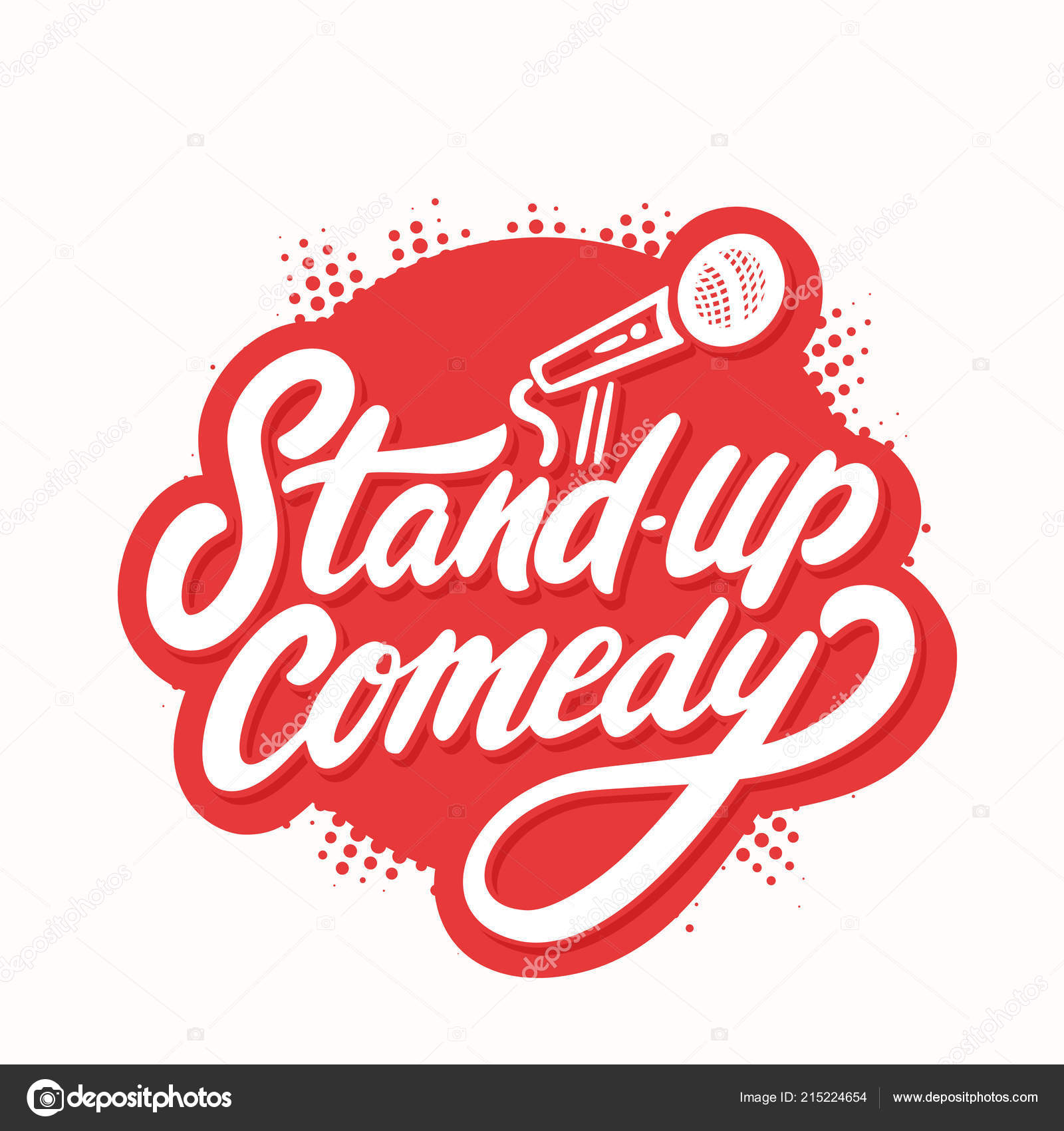 Stand up comedy. Vector lettering. Stock Vector by ©alexgorka 215224654