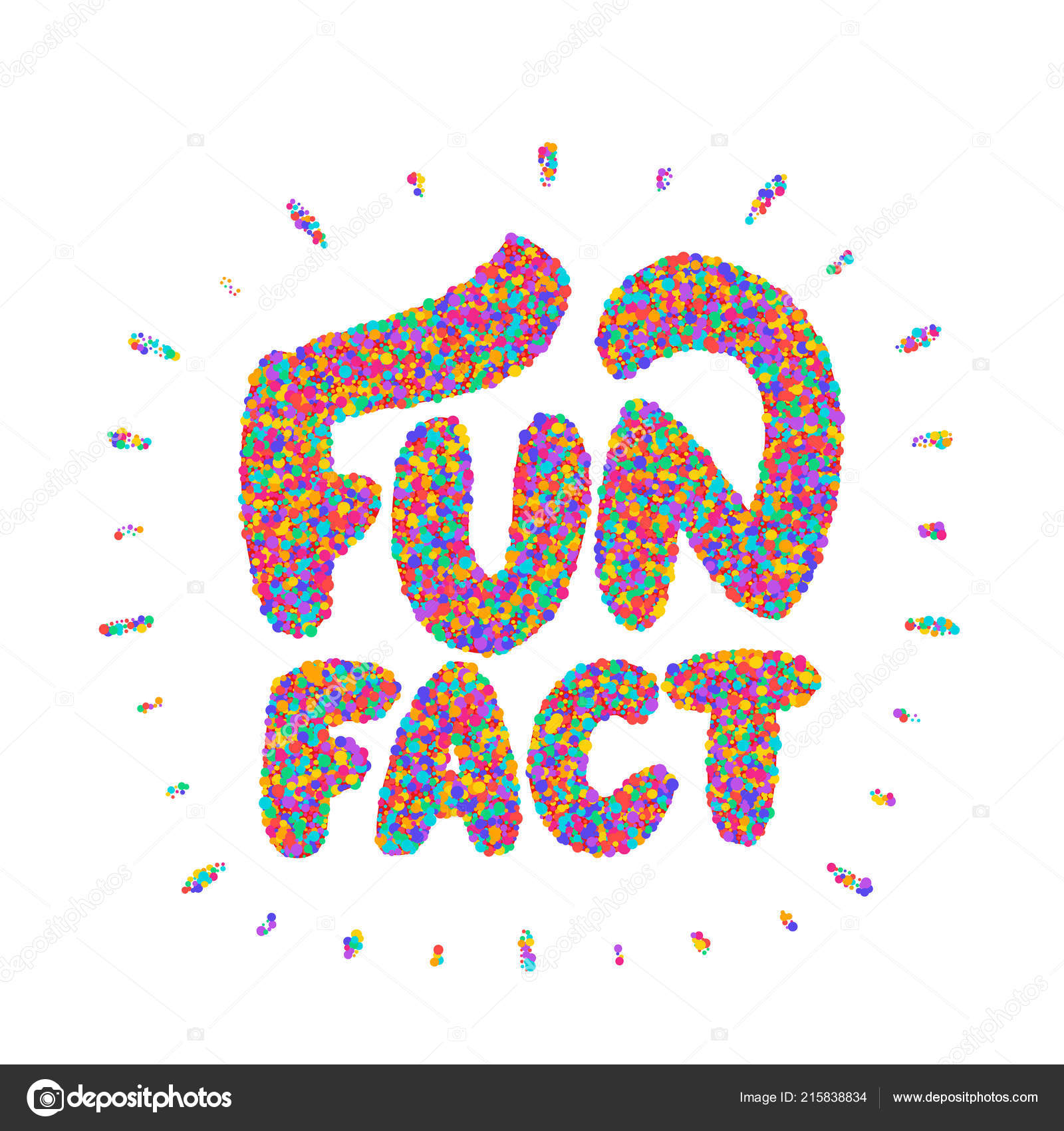 Fun fact. Vector lettering. Stock Vector Image by ©alexgorka #215838834