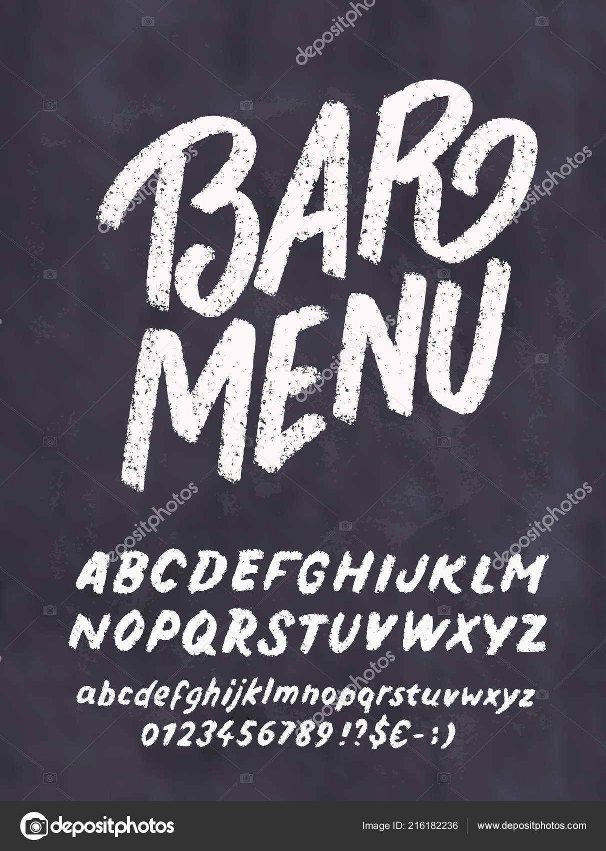 Bar menu template. Chalkboard menu template. Stock Vector Image by ...