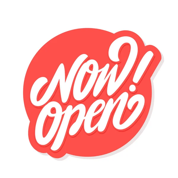 Now open sign. ⬇ Vector Image by © alexgorka | Vector Stock 222989158