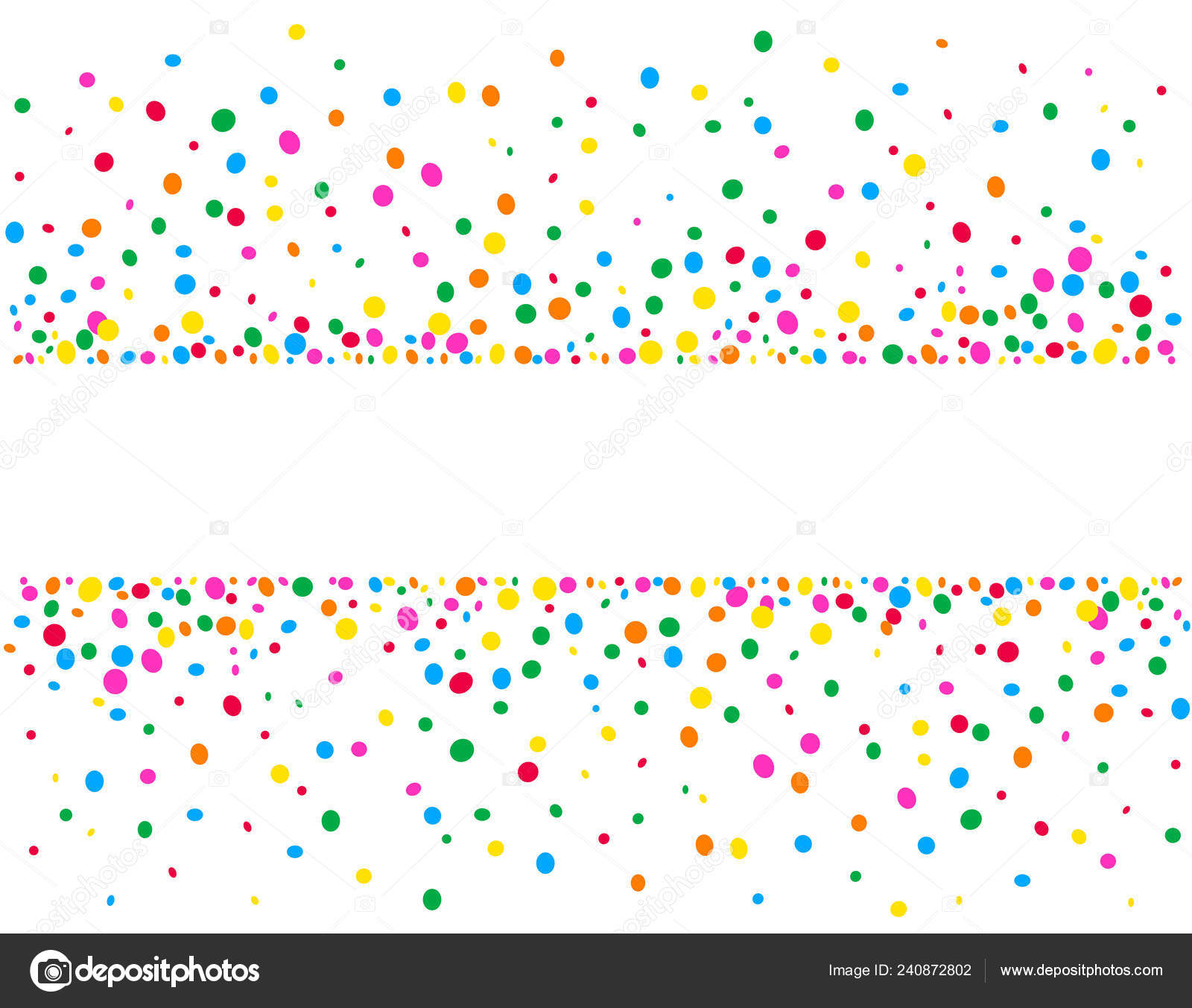 Colorful Dots White Background