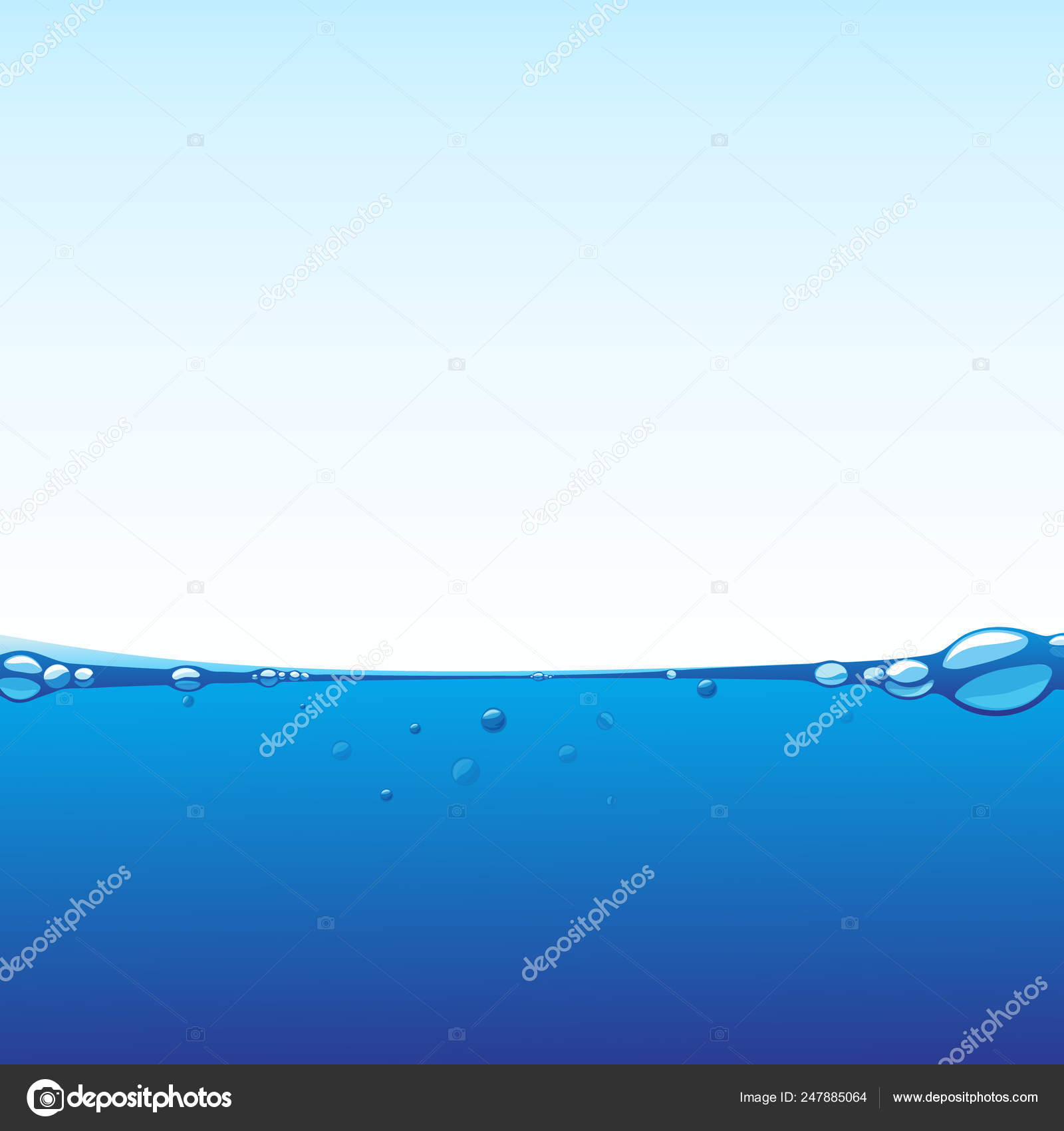 Wave water banner Stock Vector Image by ©mollicart #247885064
