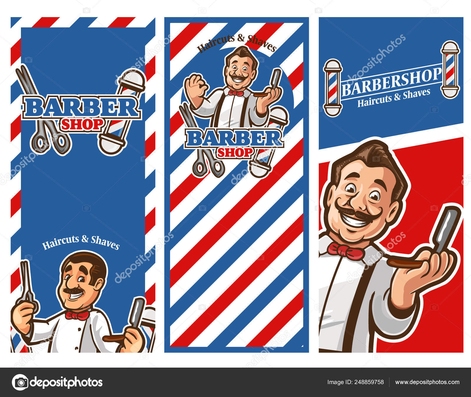 Barber shop banner Stock Vector Image by ©mollicart #248859758