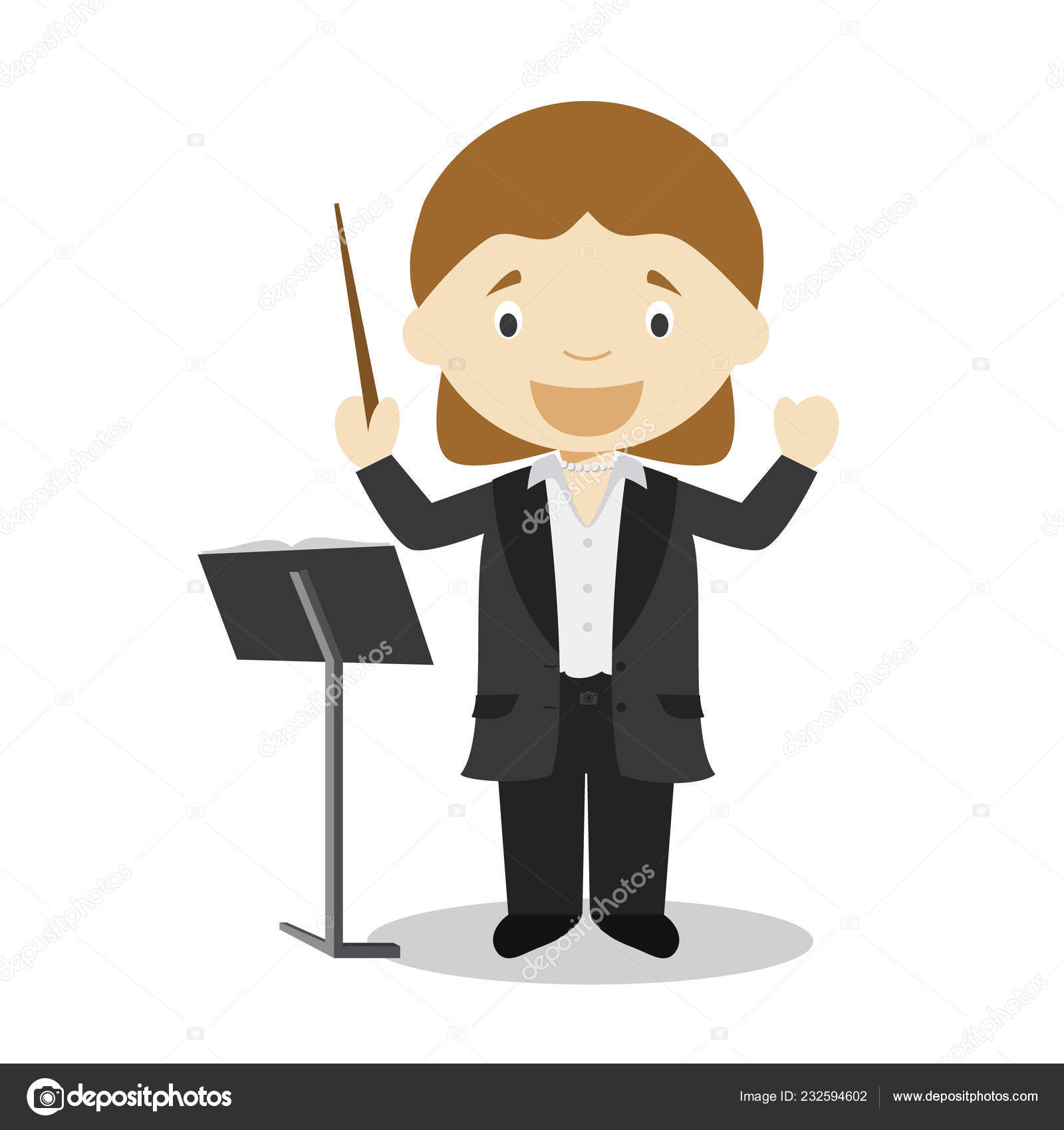 Silueta De Director De Musica