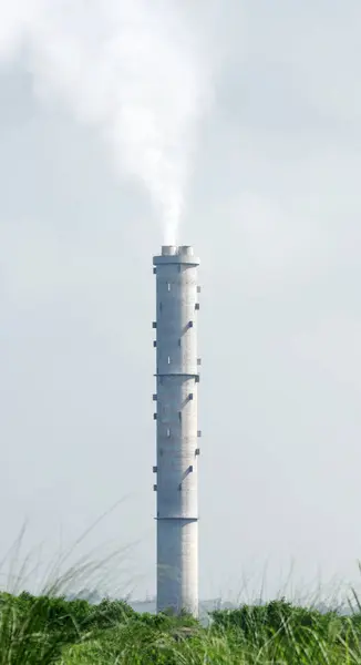 Factory stack with smoke - Stock Image - Everypixel