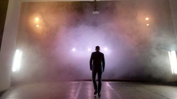 Actors On Stage With Spotlight