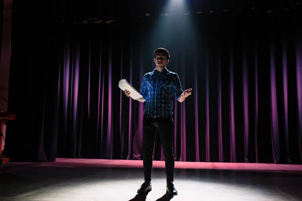 Actors Acting On Stage