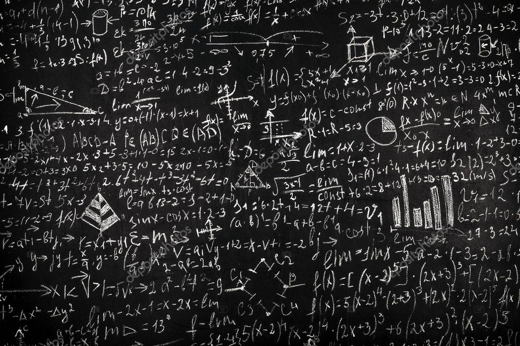 Sfondo Lavagna Matematica Sfondo Di Matematica Immagini Vettoriali