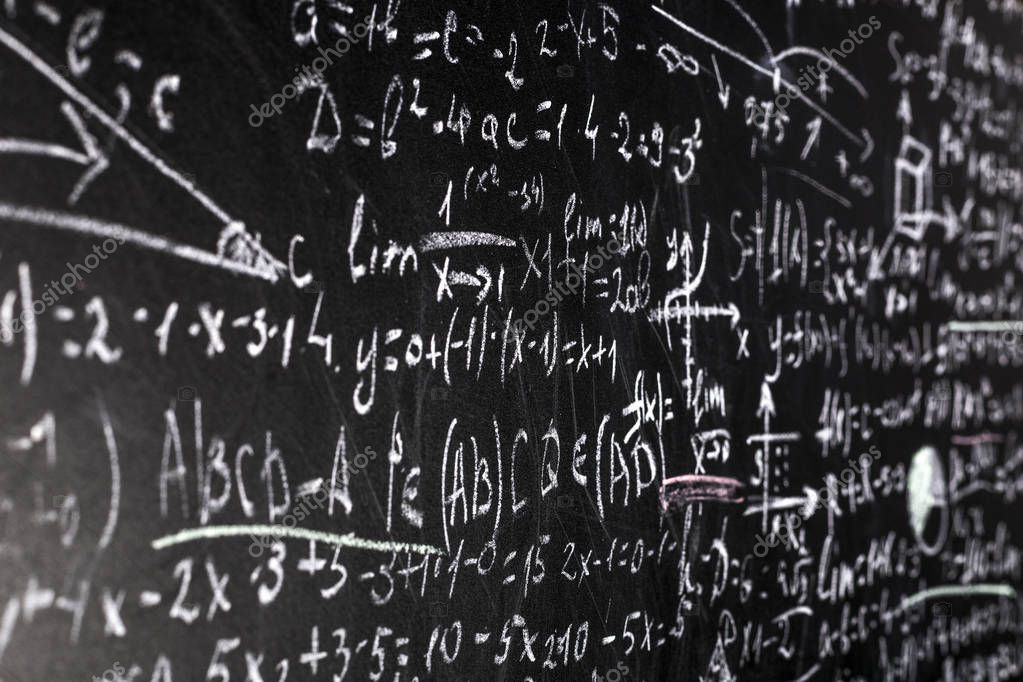 Sfondo Lavagna Matematica Sfondo Di Matematica Immagini Vettoriali