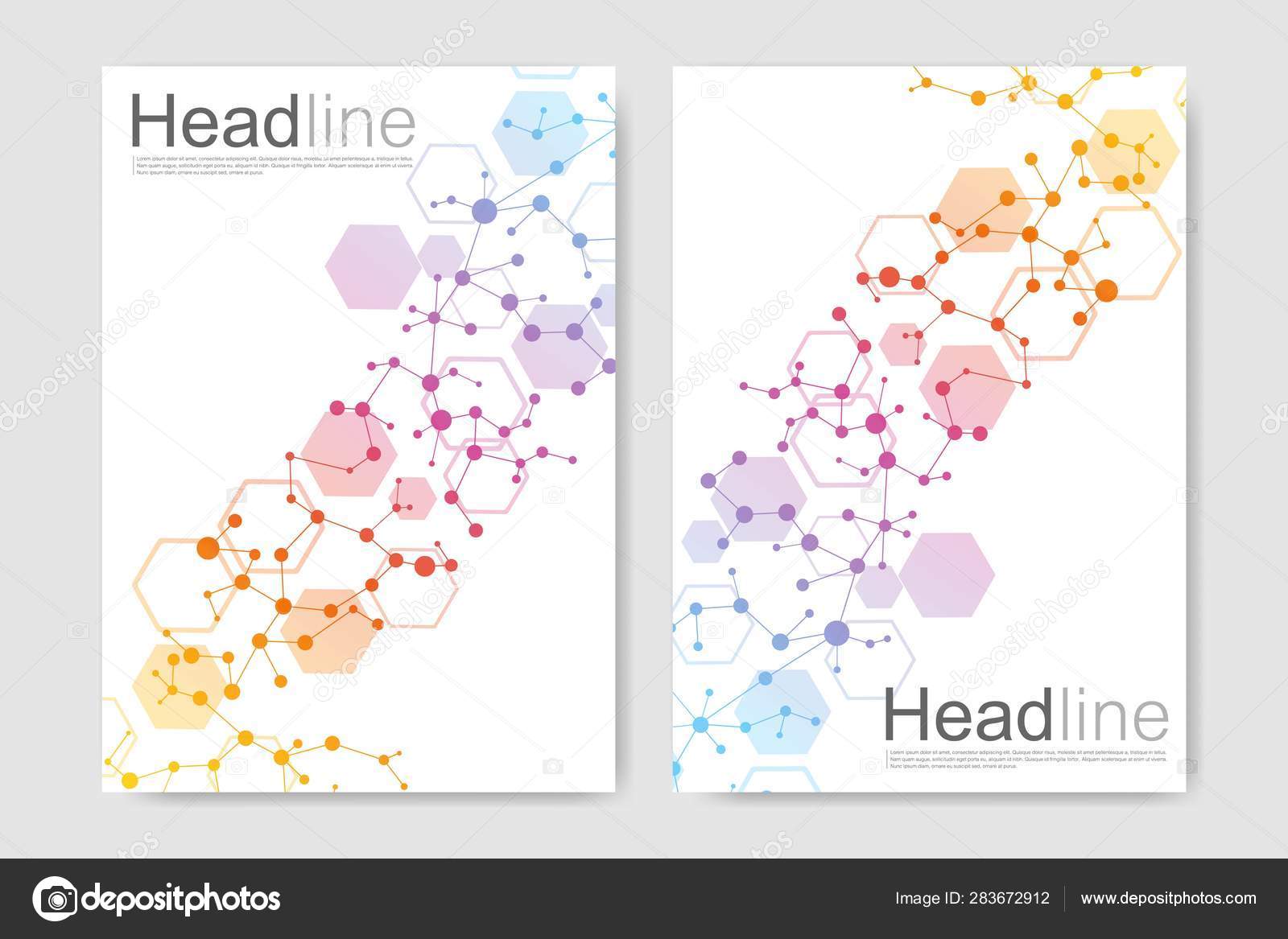 Vector templates for brochure magazine leaflet flyer cover booklet ...