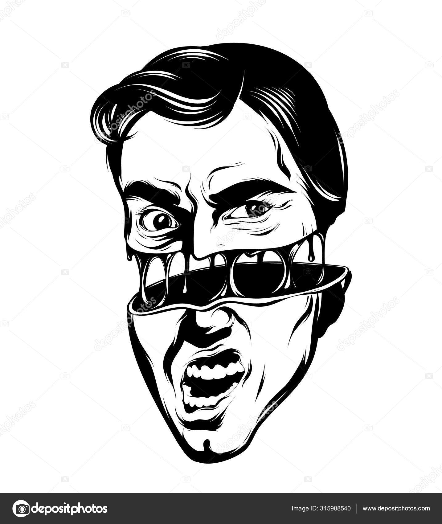 Screaming Man Drawing