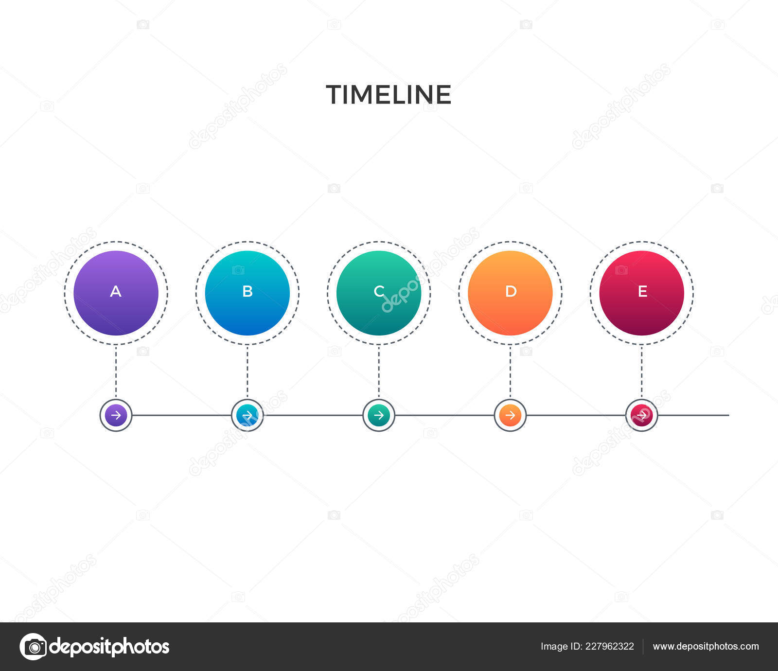 Modern Timeline Business Chart Infographic Elements Illustration Stock ...
