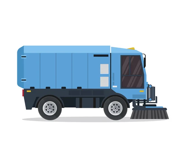 Sweeper truck vector Vector Art Stock Images | Depositphotos