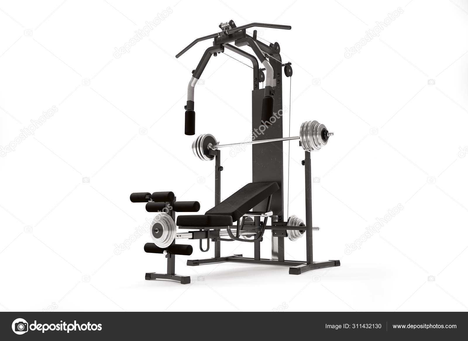 Gym machine isolated on white. 3d render — Stock Photo © Medvedsky.kz ...