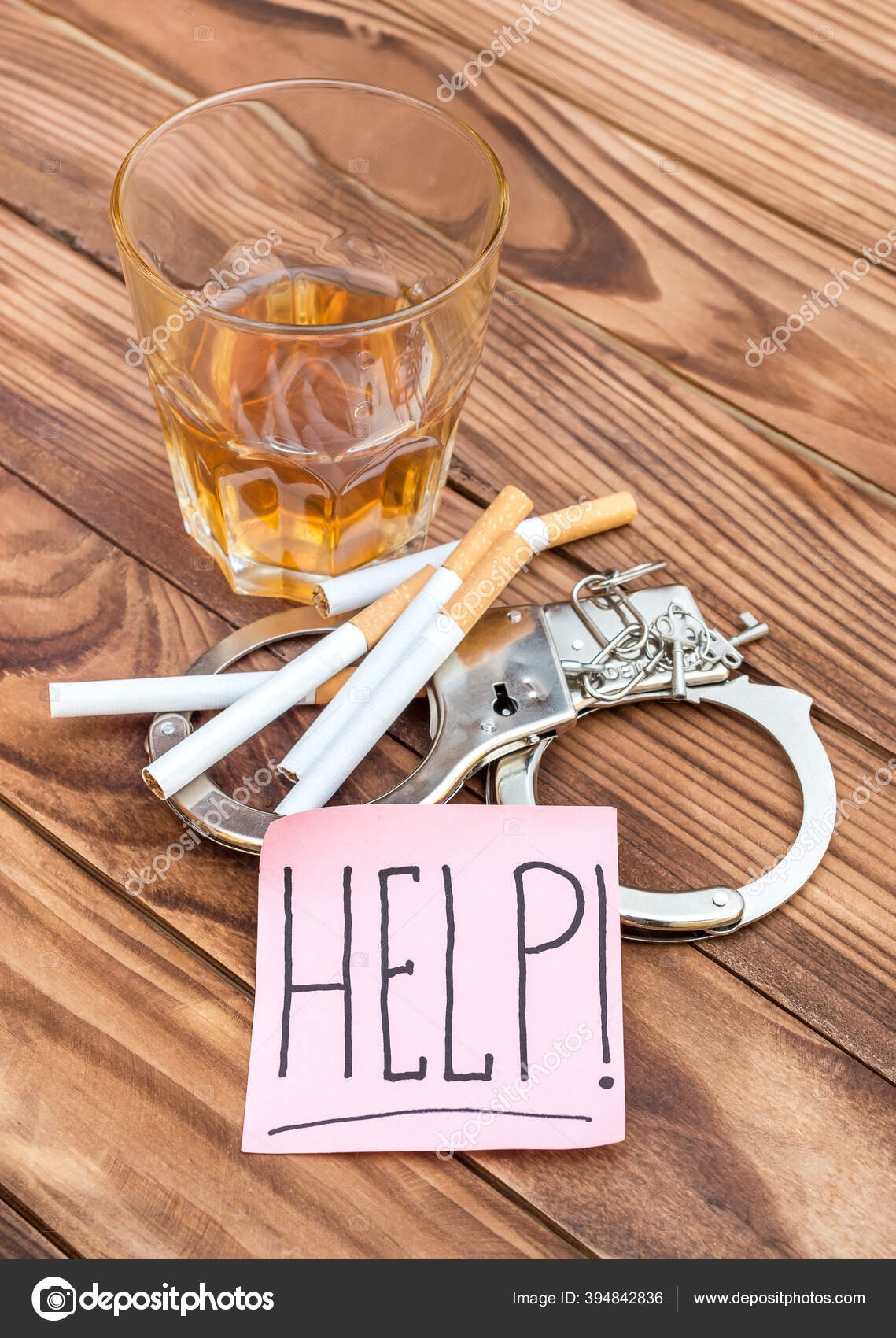 Sticker Word Help Alcohol Drink Cigarettes Table Treatment Bad Habits ...