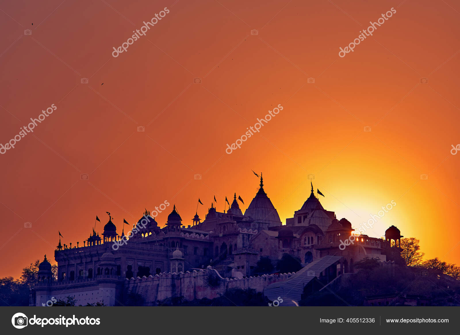 Shriji Radharani Mandir Indian Temple Holy Place Varsana Barsana ...