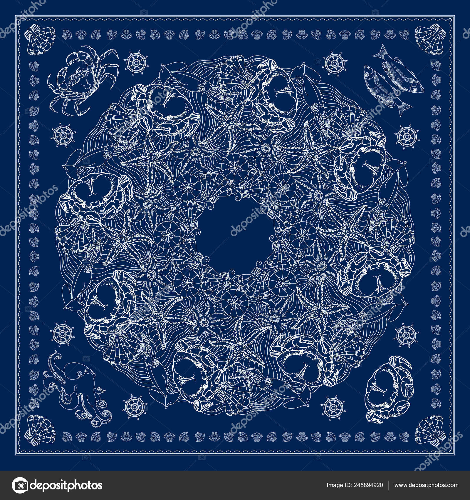 Bandana Design Drawing