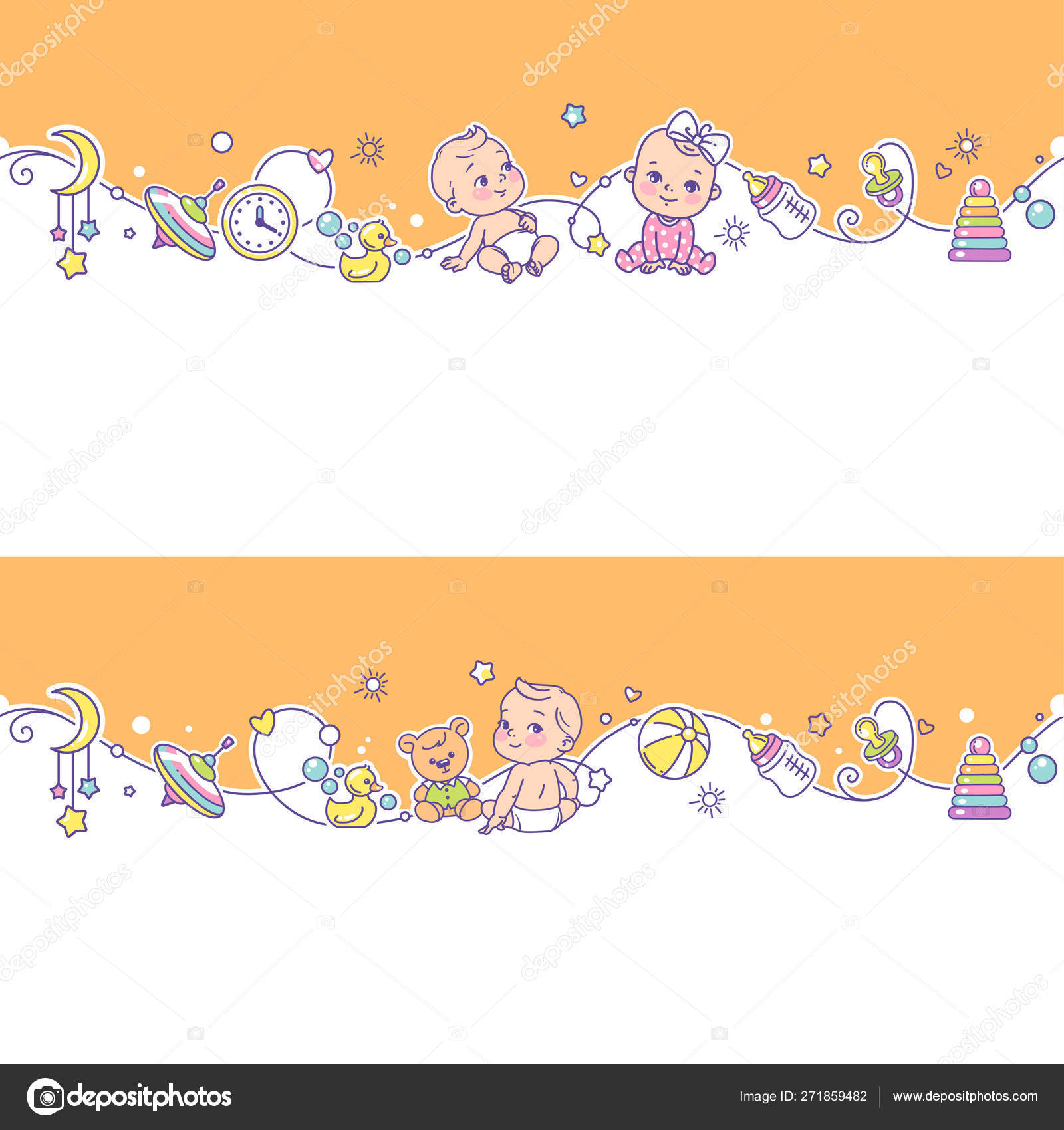 Baby Boy Clip Art Border