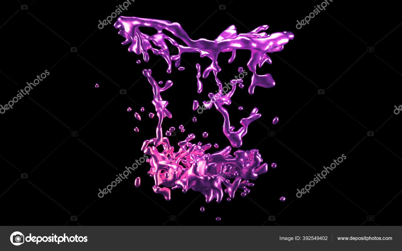 Splash Purple Metal Rendering Illustration Stock Photo by ©naveki_maria ...