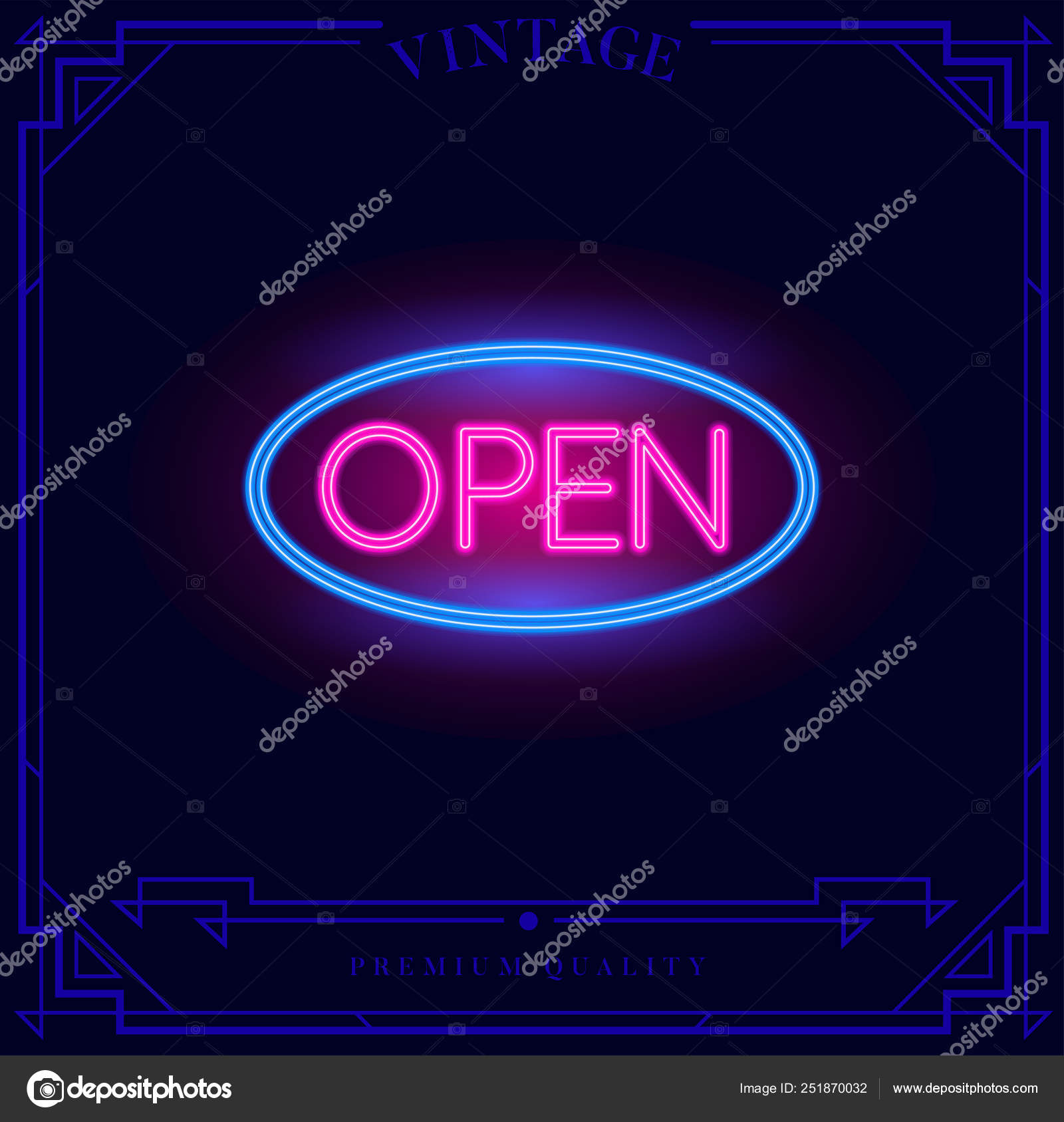 Open Shop Neon Light Sign Vector Illustration Stock Vector Image by ...