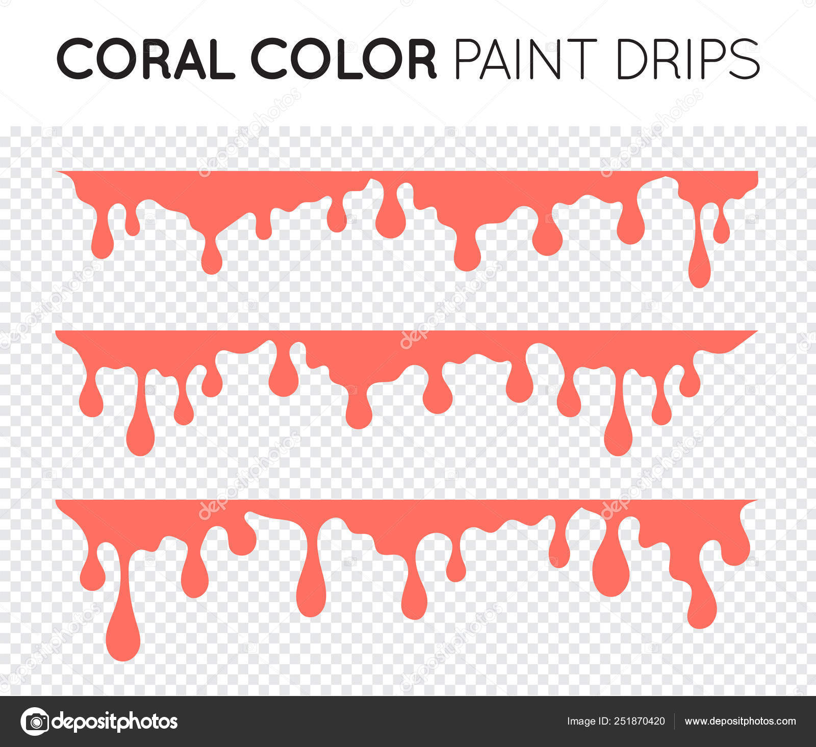 Coral Paint Drips Stains Black Oil Liquid Dripping Stain Blob Stock ...