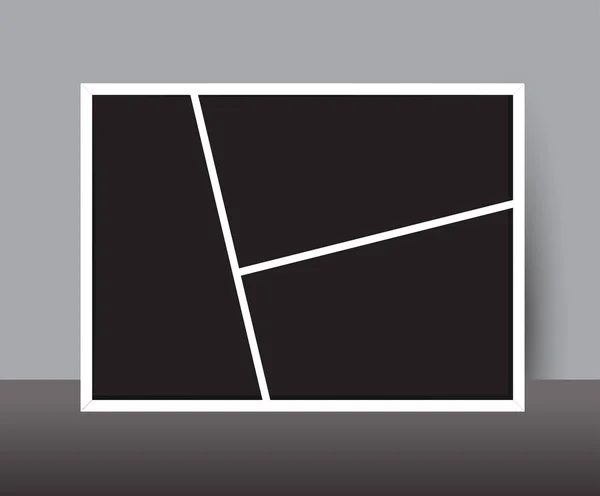 Horizontal Collage Set Layout Template Frames Photo Illustration Photos ...