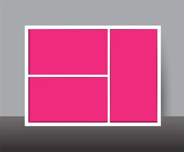 Horizontal Collage Set Layout Template Frames Photo Illustration Photos ...