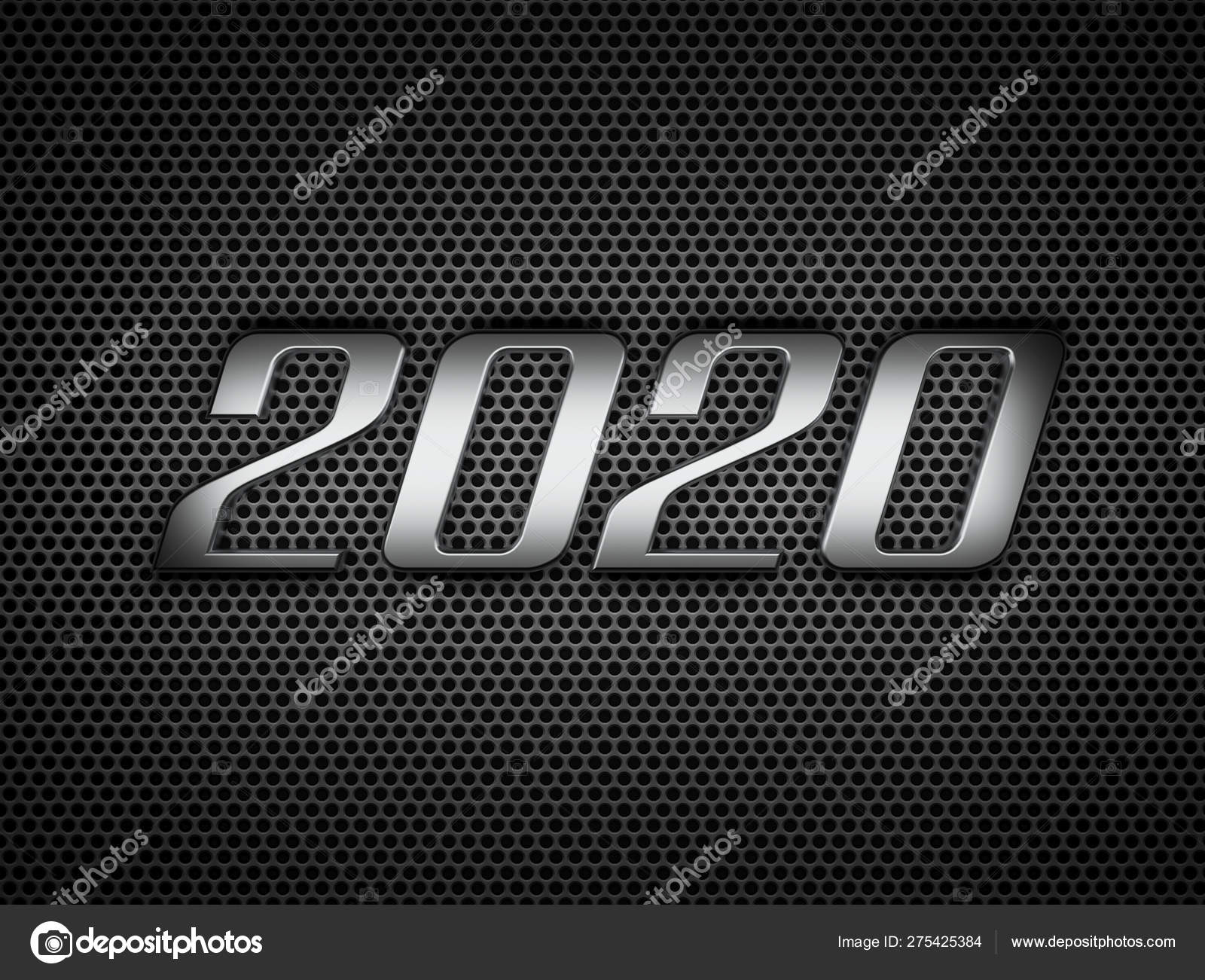 New Year 2020 Creative Design Concept Rendered Image — Stock Photo © shyamala #275425384