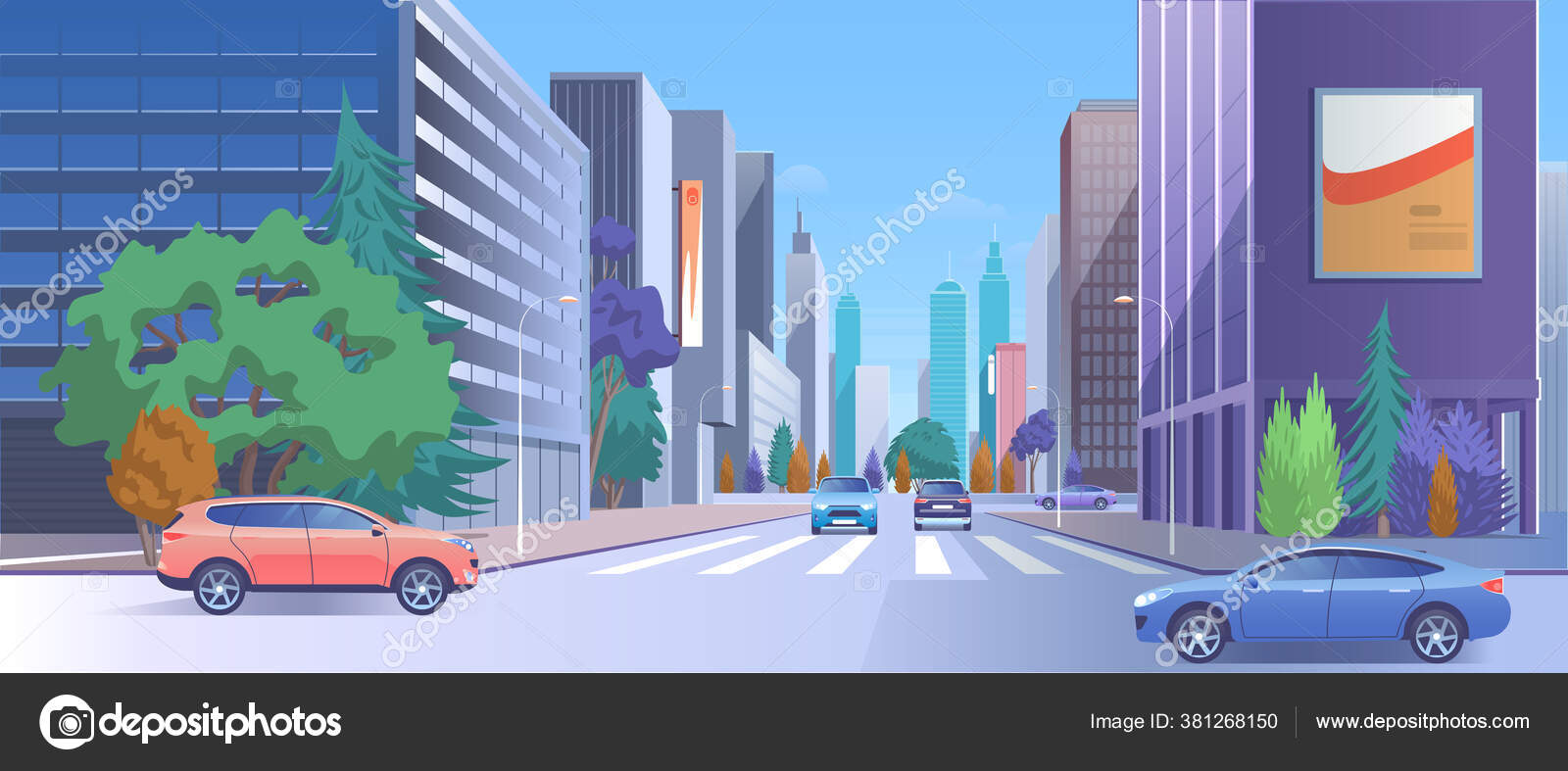 City Road Vector