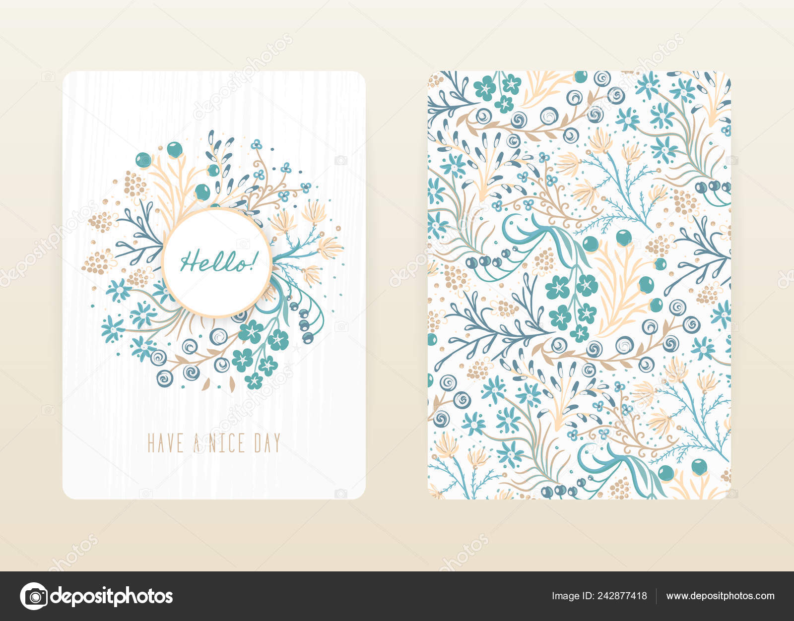 Cover design with floral pattern ⬇ Vector Image by © leila_divine ...