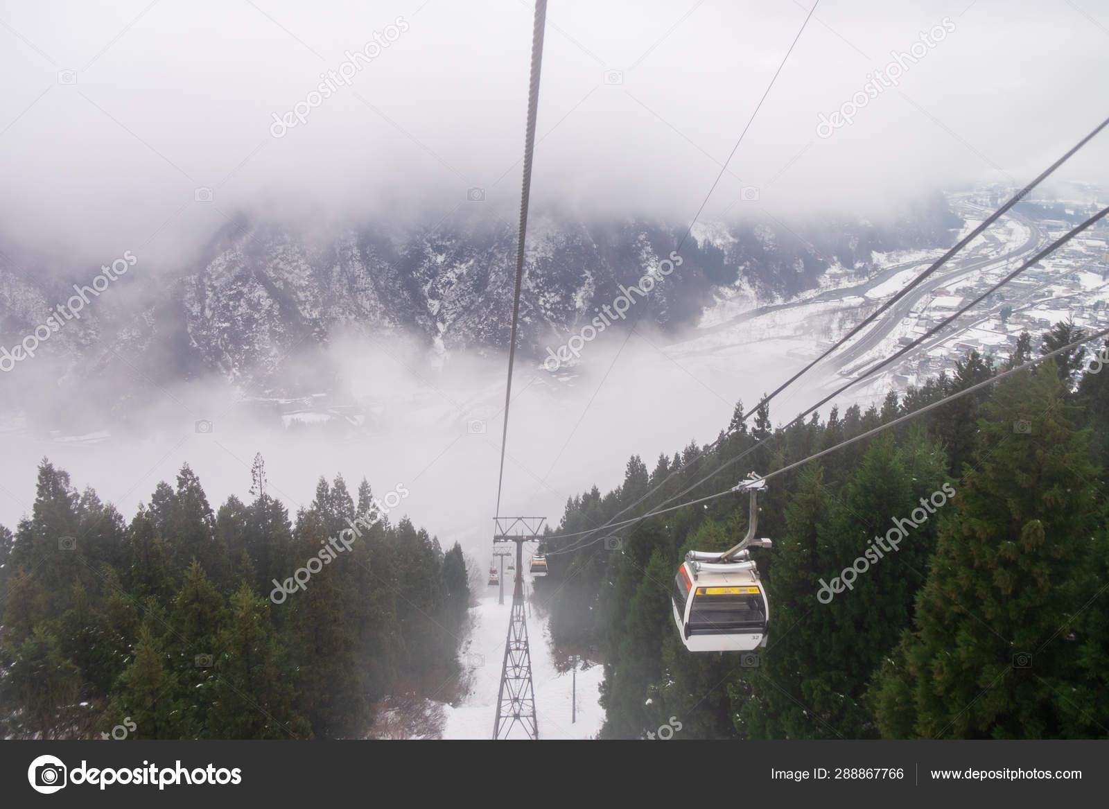 Cable Car Ride Ski Area Which Top — Stock Photo © smk88 #288867766