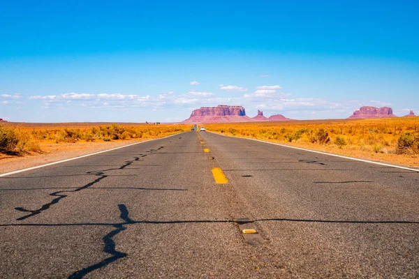 Endless Infinite Road Goes Monument Valley National Park Amazing Rock ...