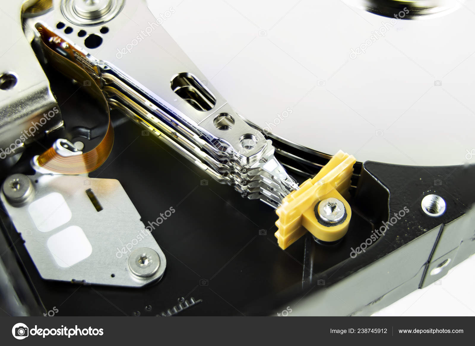 Closeup Macro Photo Optical Readers Supporting Armature Lined Edge ...