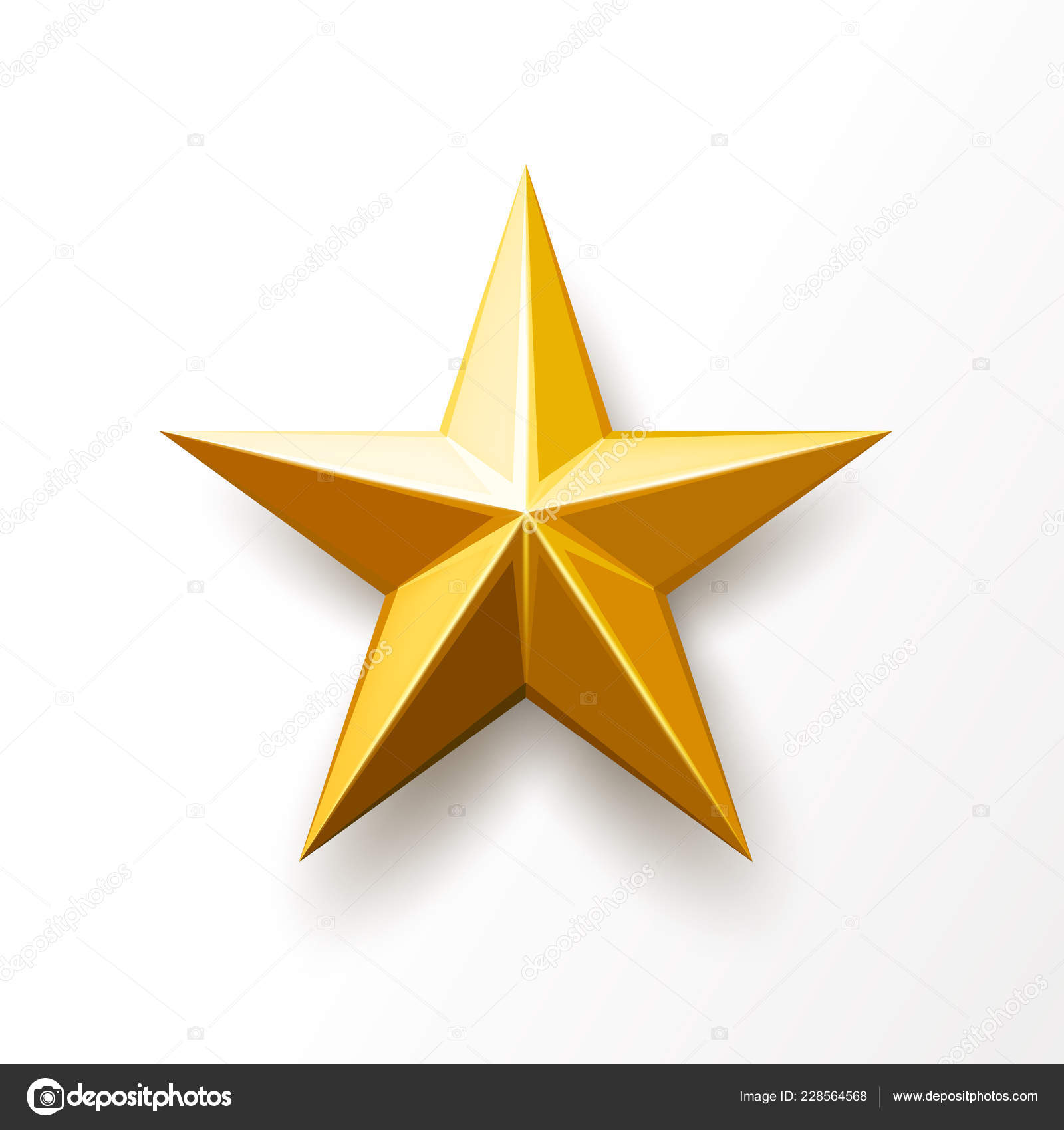 Vector golden star ranking symbol, top award Stock Vector by ...