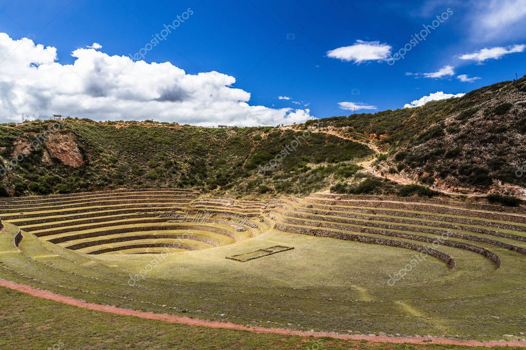 Las terrazas concéntricas de los incas en Moray sirvieron como ...