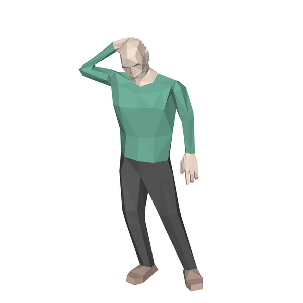 Low poly man Vector Art Stock Images | Depositphotos
