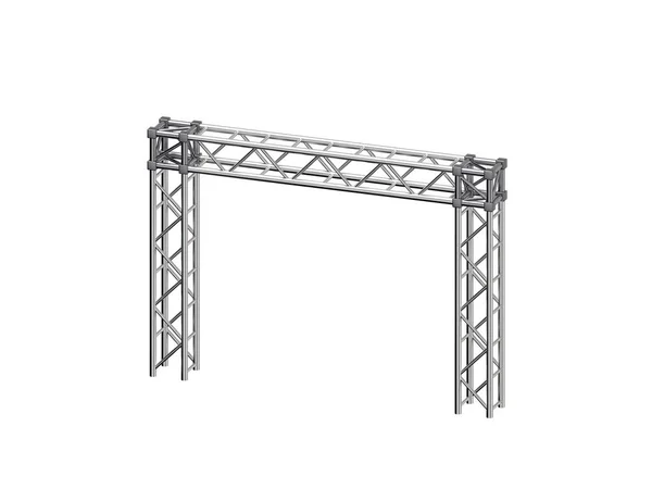 Truss Construction Isolated White Background Rendering Illustration ...