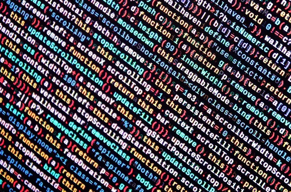 Javascript functions, variables, objects. Monitor closeup of function ...