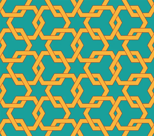 Geometric Seamless Pattern Interlocking Waves Textile Print Vector ...