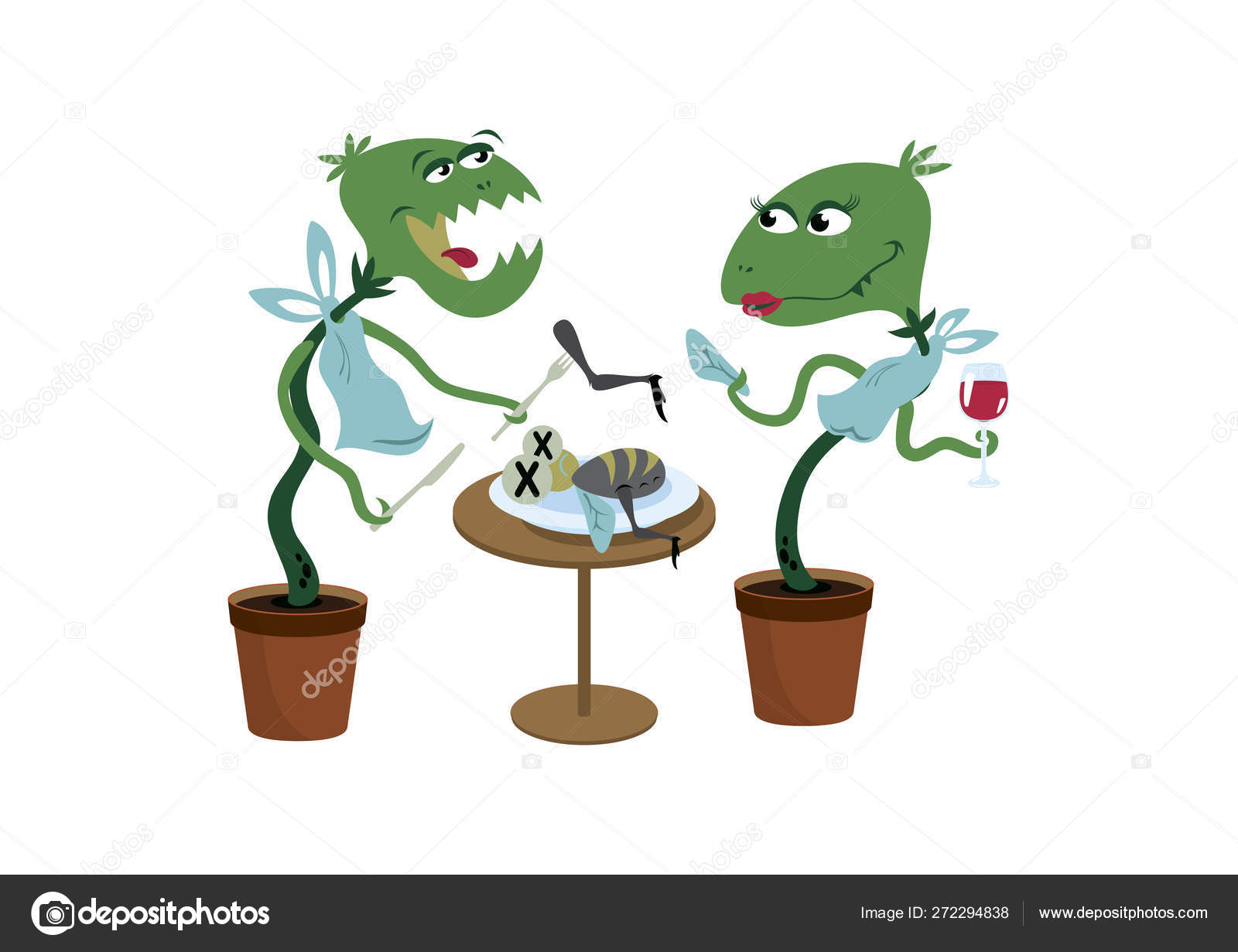 Carnivorous Plant cartoon character Stock Vector Image by ©Betka82 ...