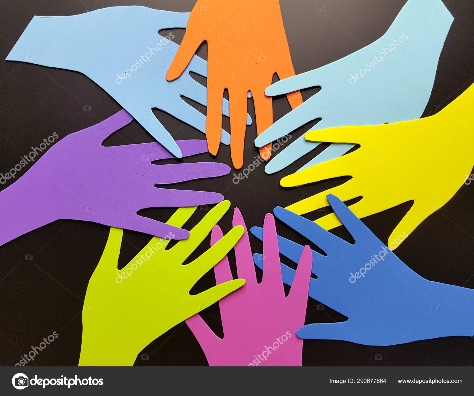 Right Hand Prints Together