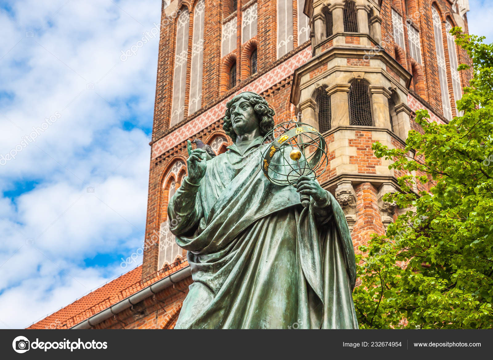 Famous Statue Astronomer Mikolaj Kopernik Torun Poland Stock Photo by ...