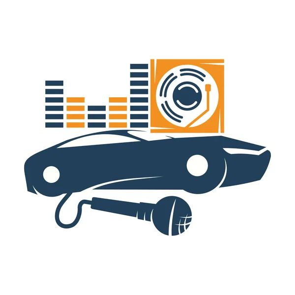 Audio Car System Logo Template set Icon Symbol Vector Stock Vector by ...
