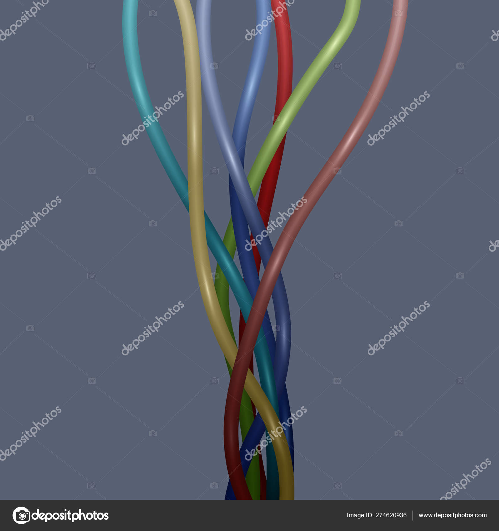 Background Colored Wires Vector Electric Wires Stock Vector Image by ...