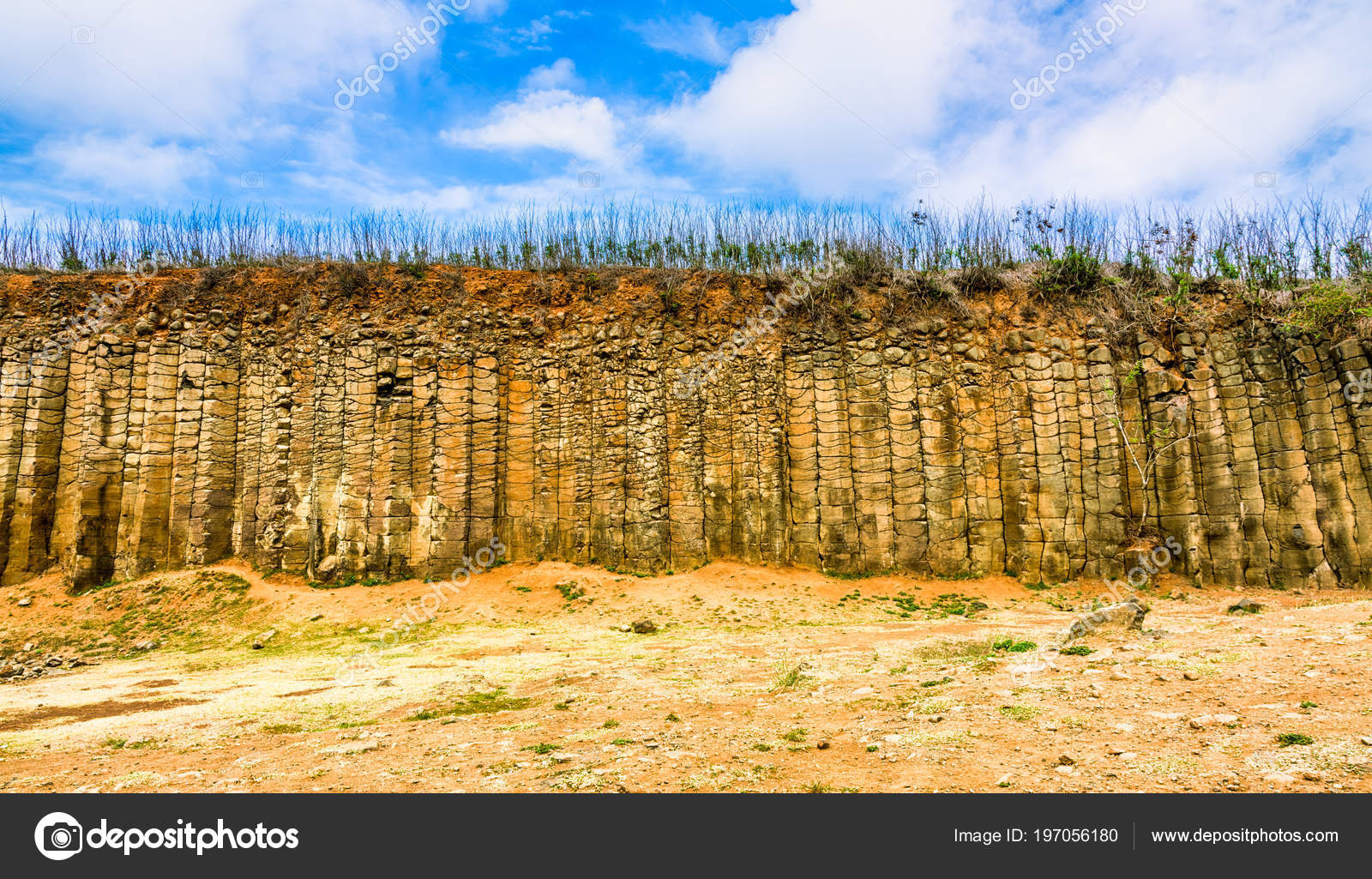 Factor Columnar Joint Basalt Penghu National Scenic Area — Stock Photo ...
