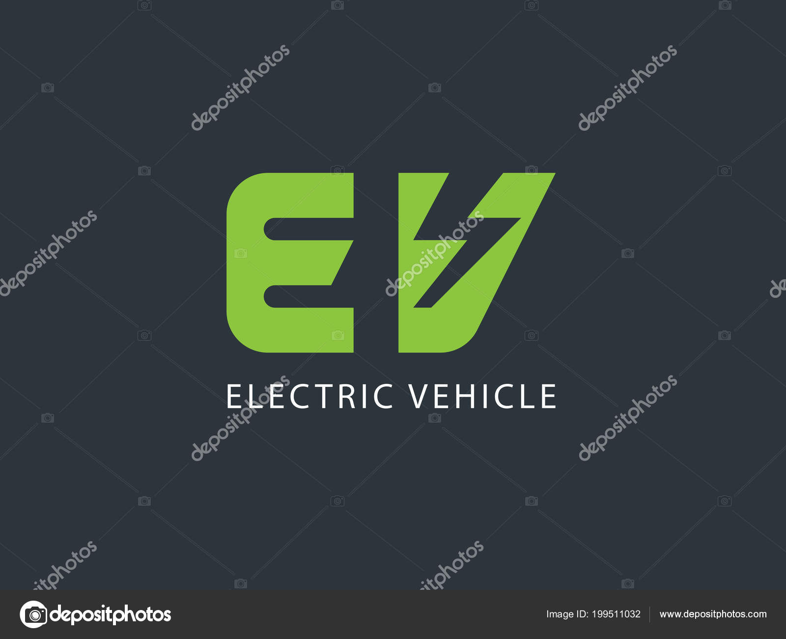 Electric Vehicle Logo Design Template Electric Vehicle Logotype ...