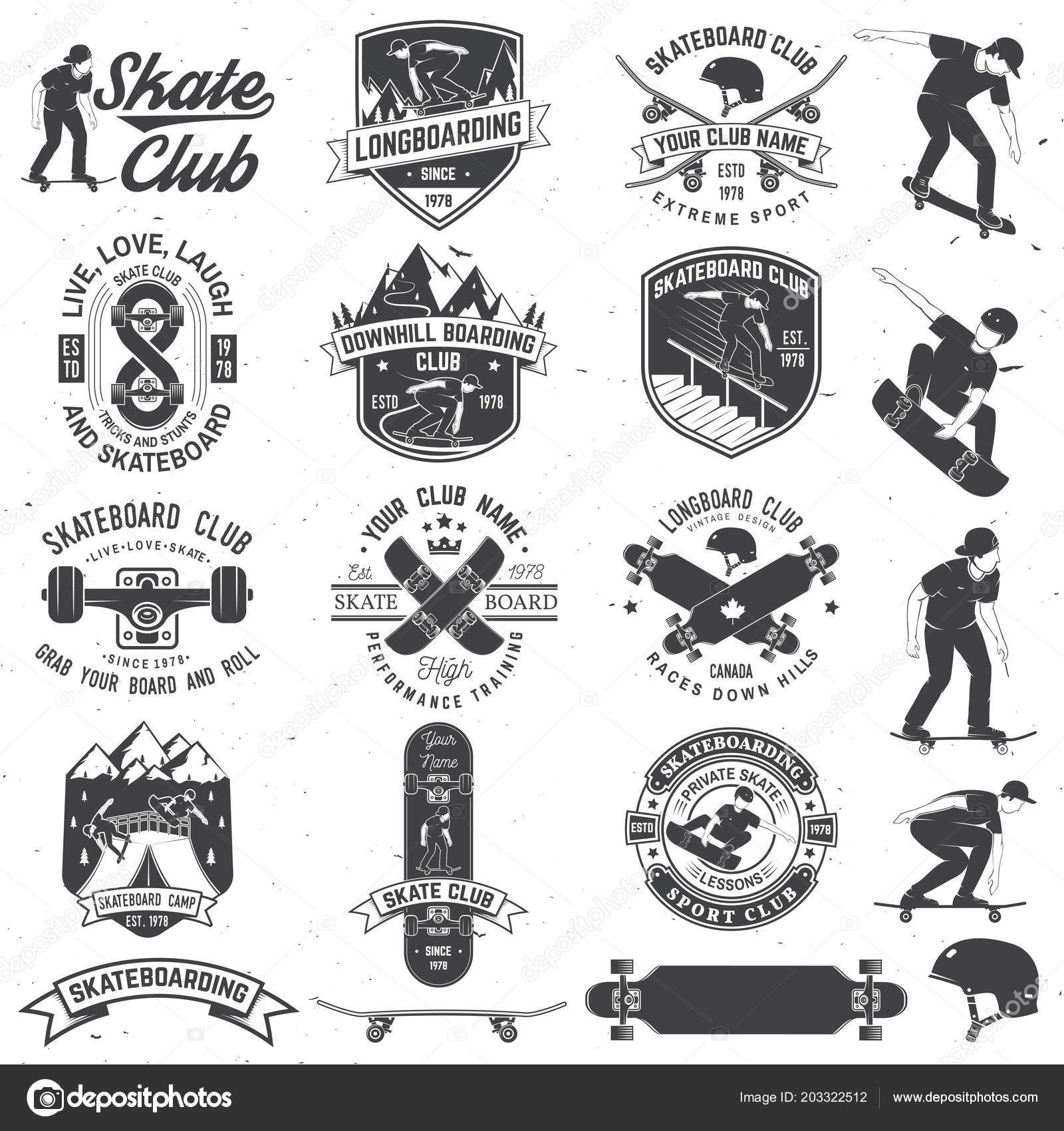 Cool Longboard Logos